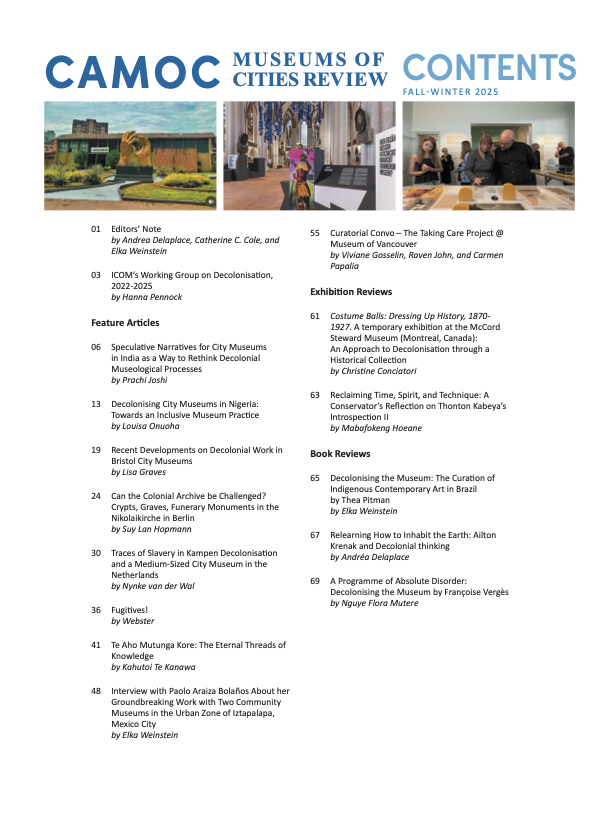 CAMOC Review Fall-Winter 2025 is now available to download: Special ...